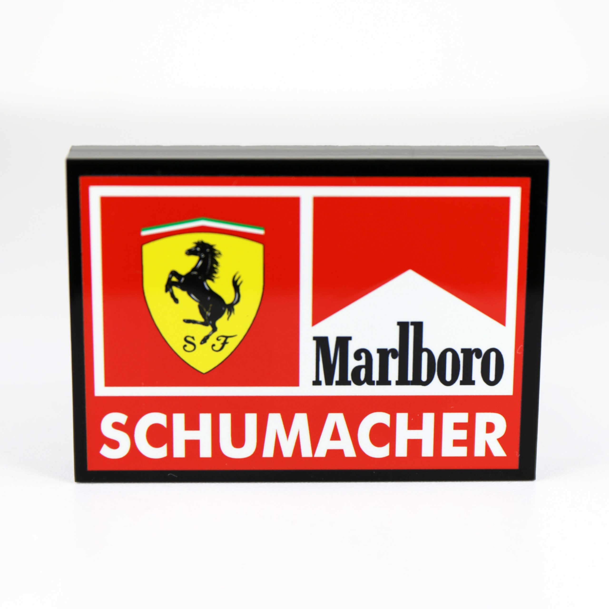 Ferrari Schumacher Self Standing 3D Printed Logo Sign.