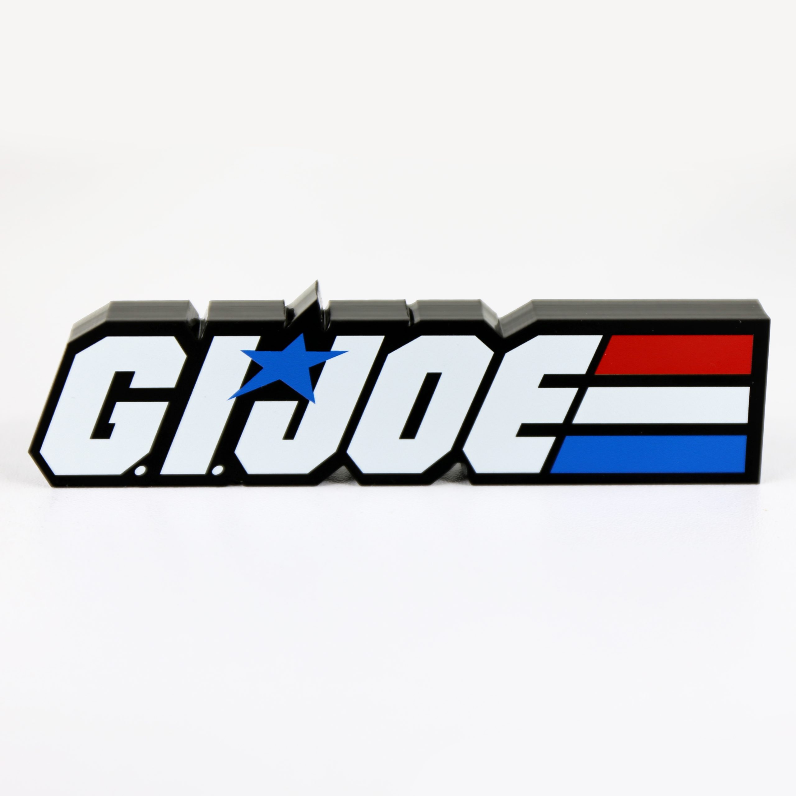 GI JOE Self Standing 3D Logo for Display Cabinets.