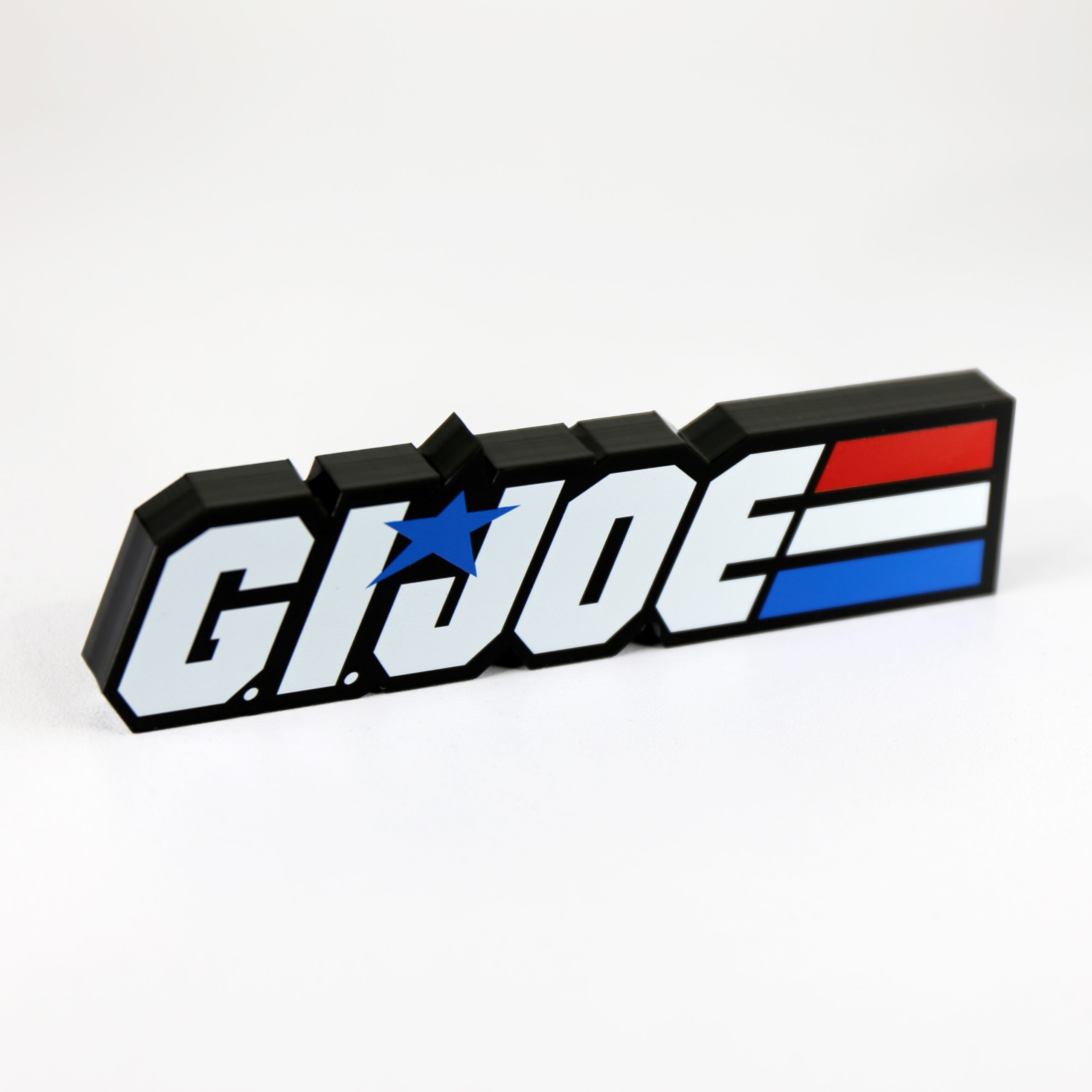 GI JOE Self Standing 3D Logo for Display Cabinets.