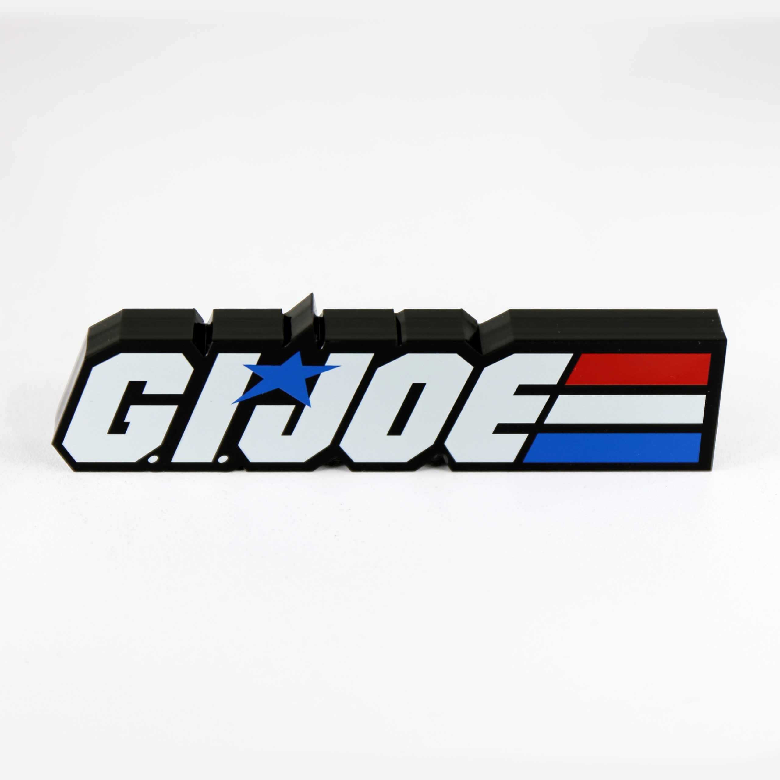 GI JOE Self Standing 3D Logo for Display Cabinets.