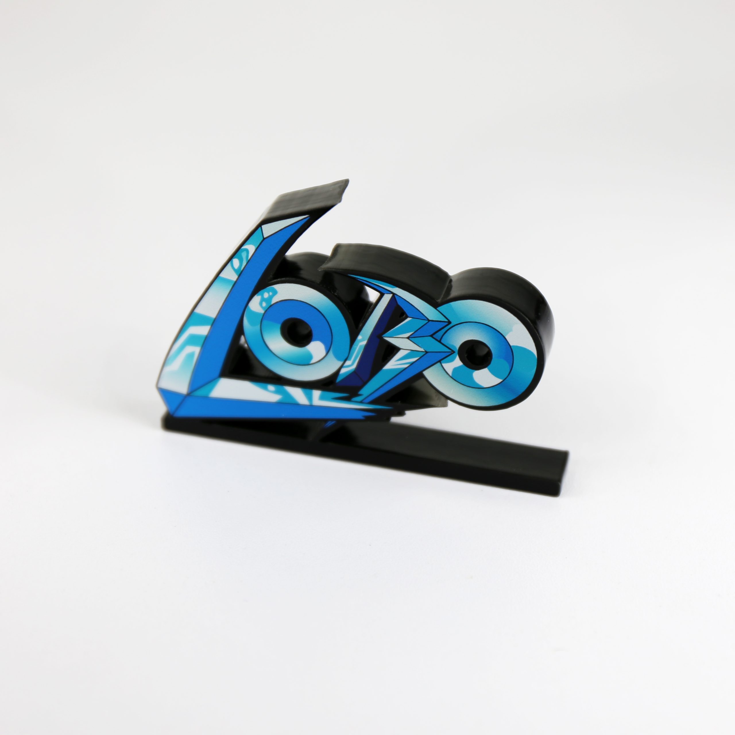 Lobo Self Standing 3D Logo for Display Cabinets.