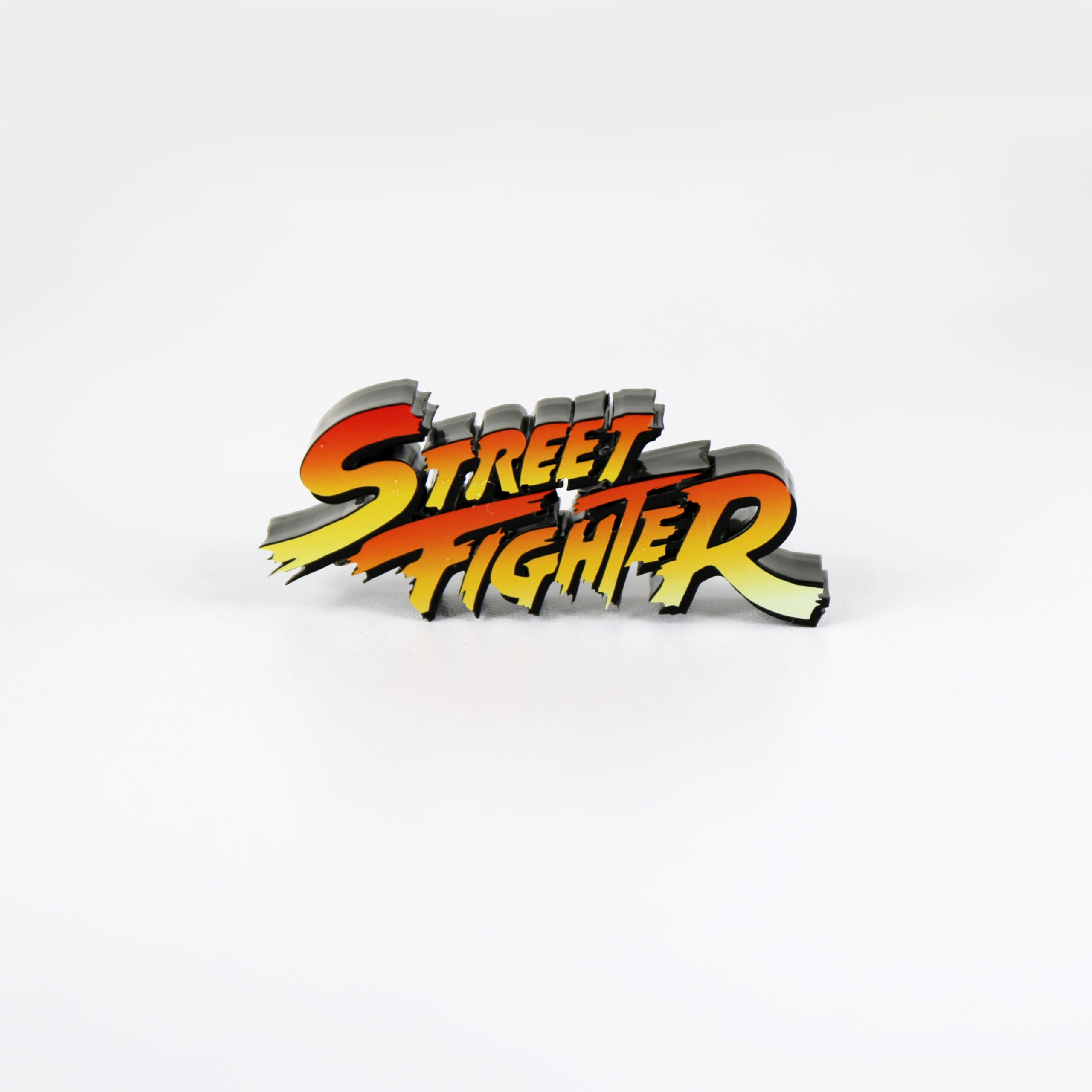 Street Fighter Self Standing 3D Logo for Display Cabinets.