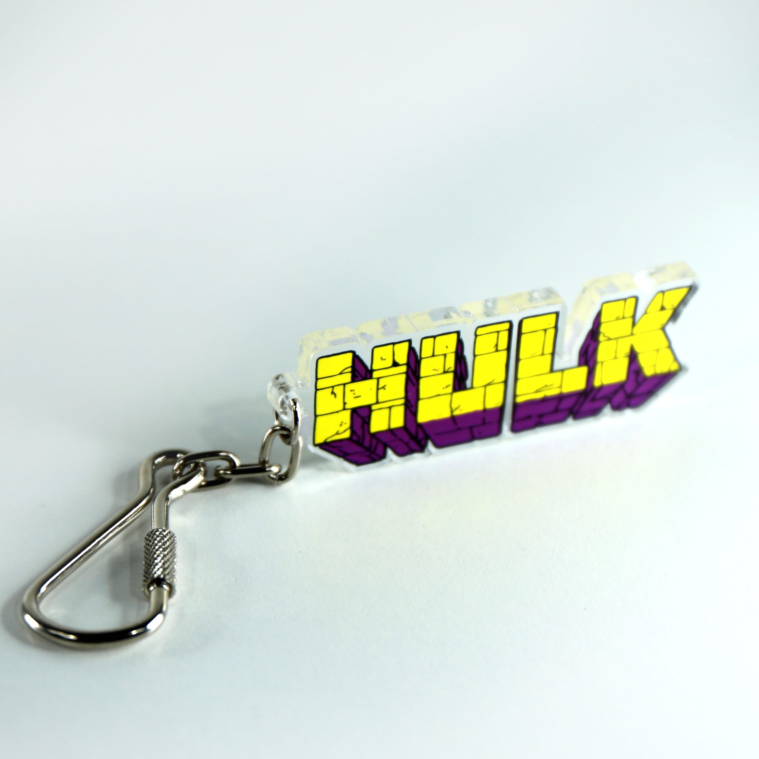 Hulk Superhero Themed Logo Key Ring.