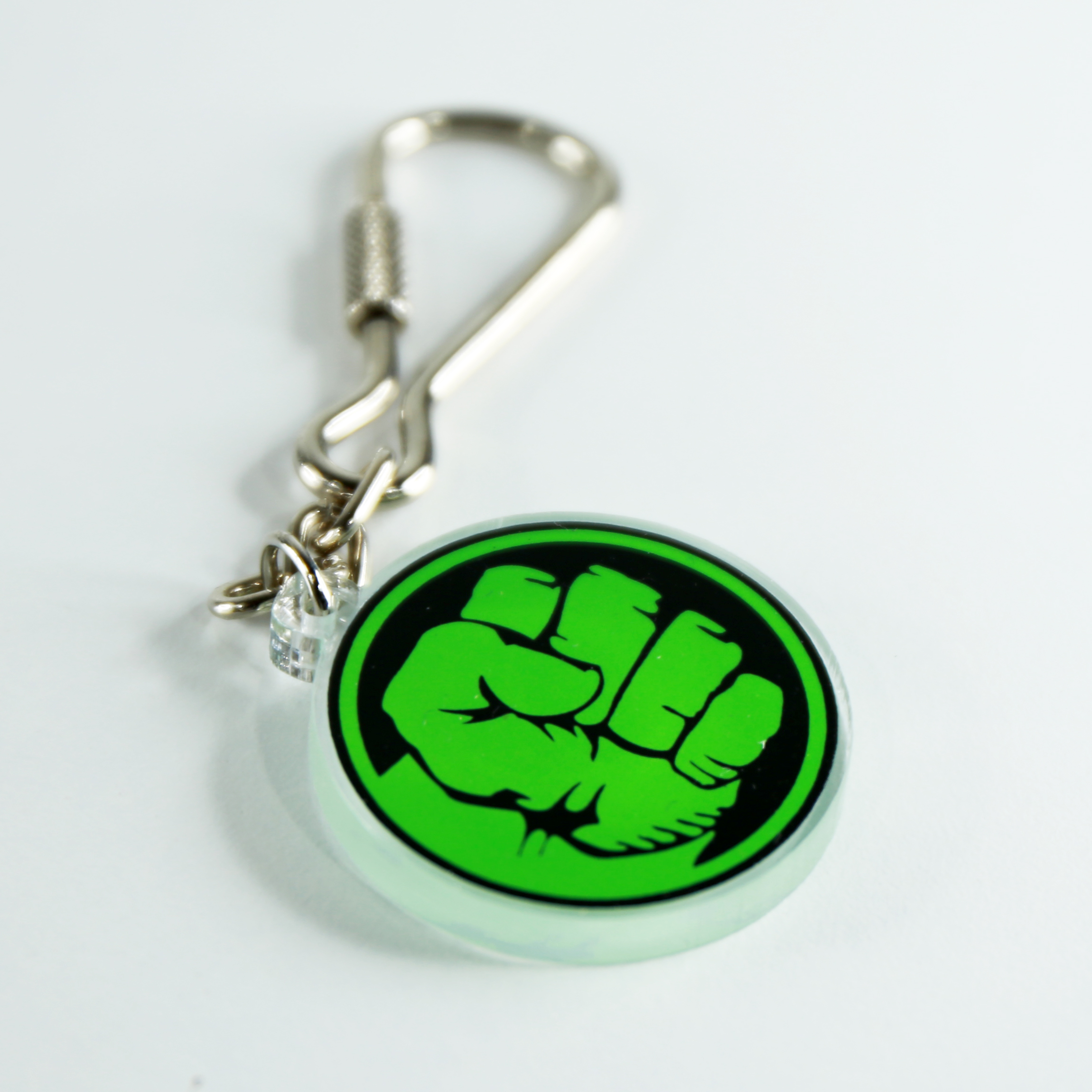 Hulk Superhero Themed Logo Symbol Key Ring.