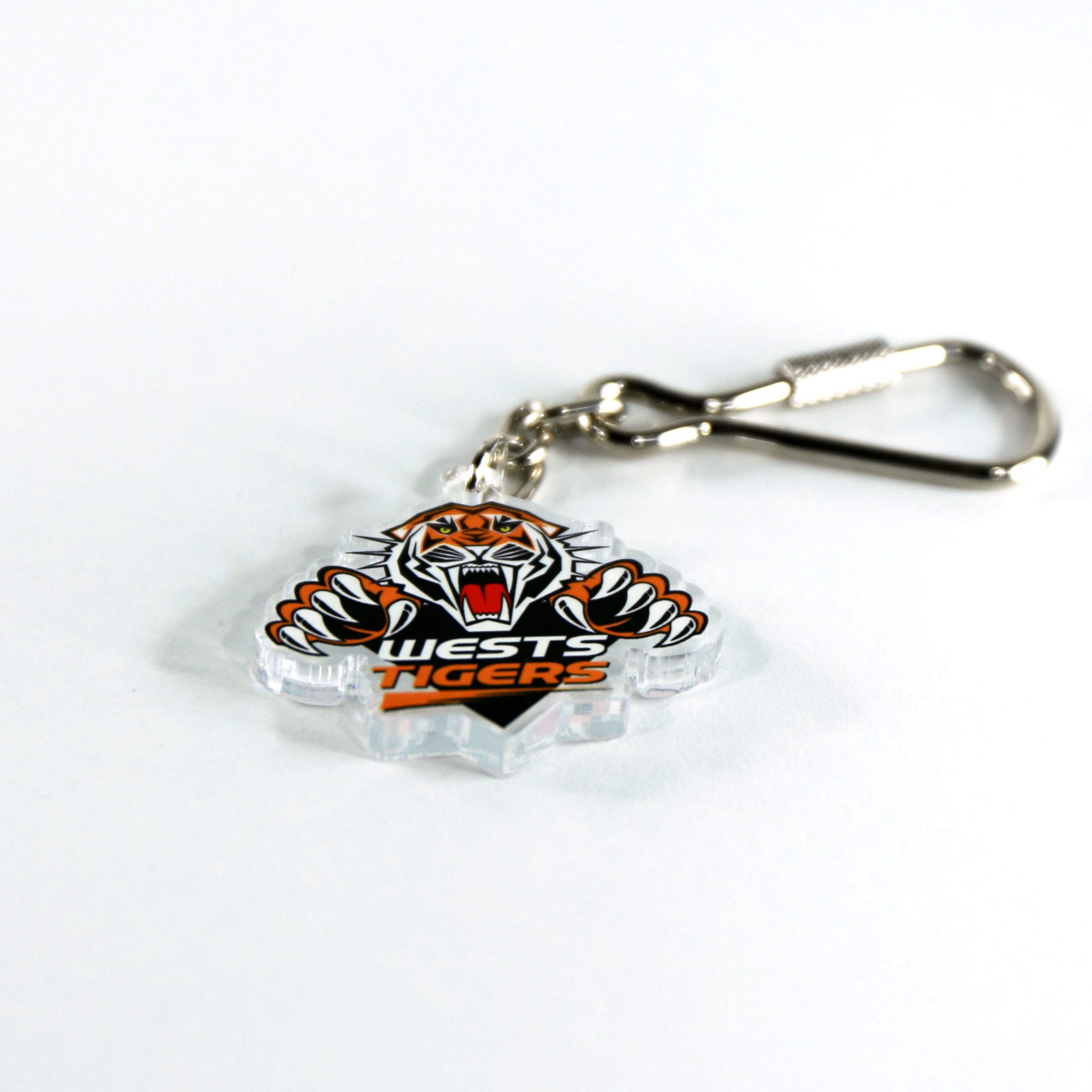Wests Tigers Rugby League NRL Team Logo Key Ring.